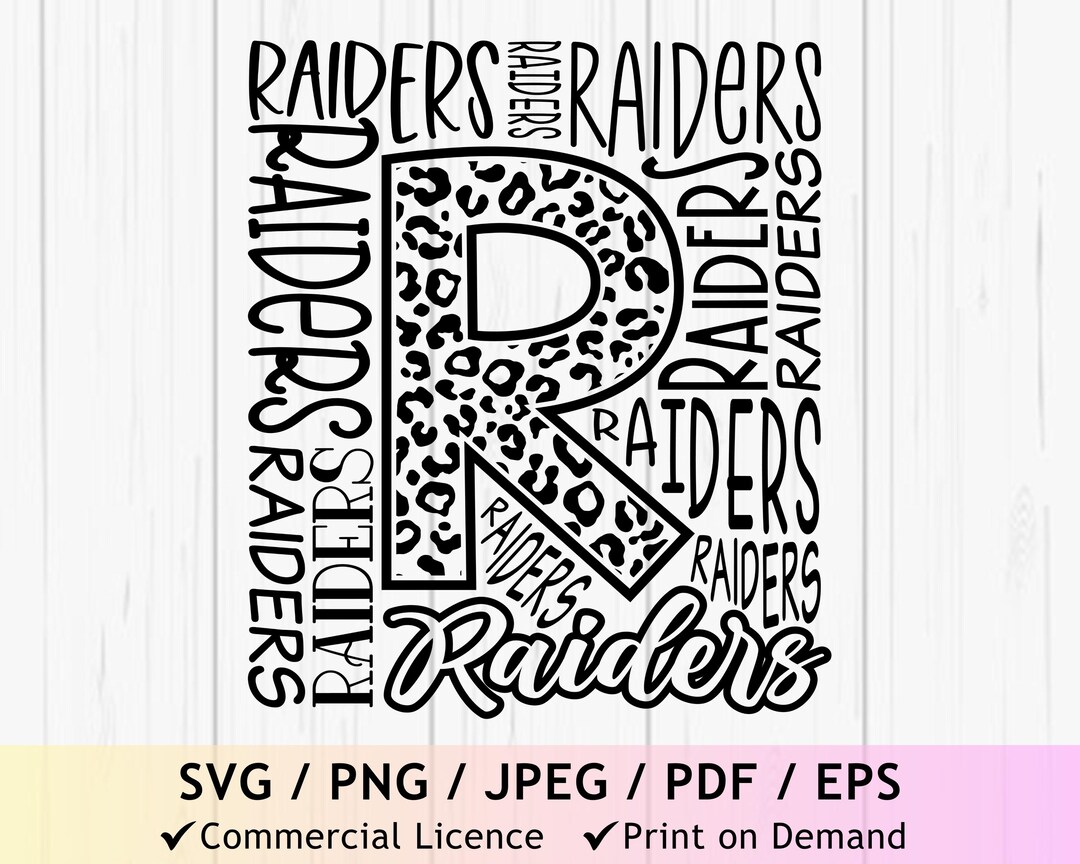 Raiders Svg Png Files, Raiders Logo, Raiders Team Gear Svg, Raiders Mom ...