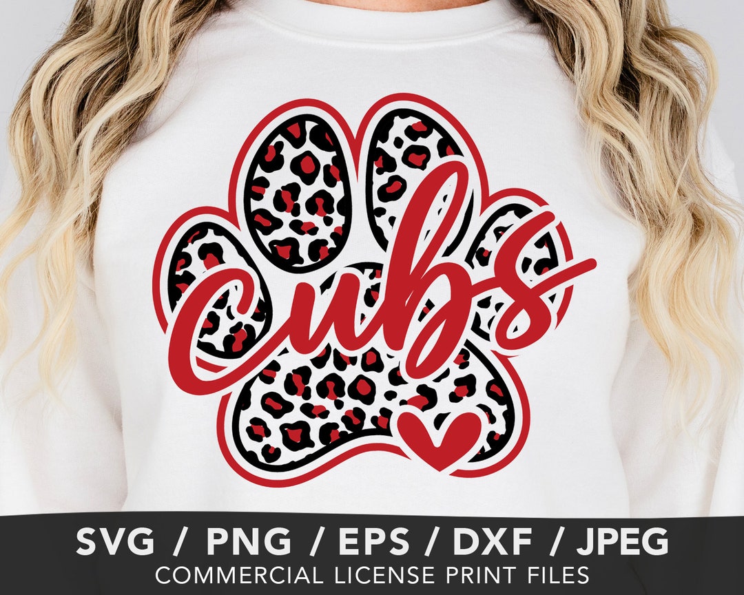 Cubs Svg Files, Sublimation PNG for Tshirt, Cubs High School Team ...