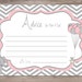 Advice for Mum and Dad Card, Printable Baby Shower Game Pink, Grey ...