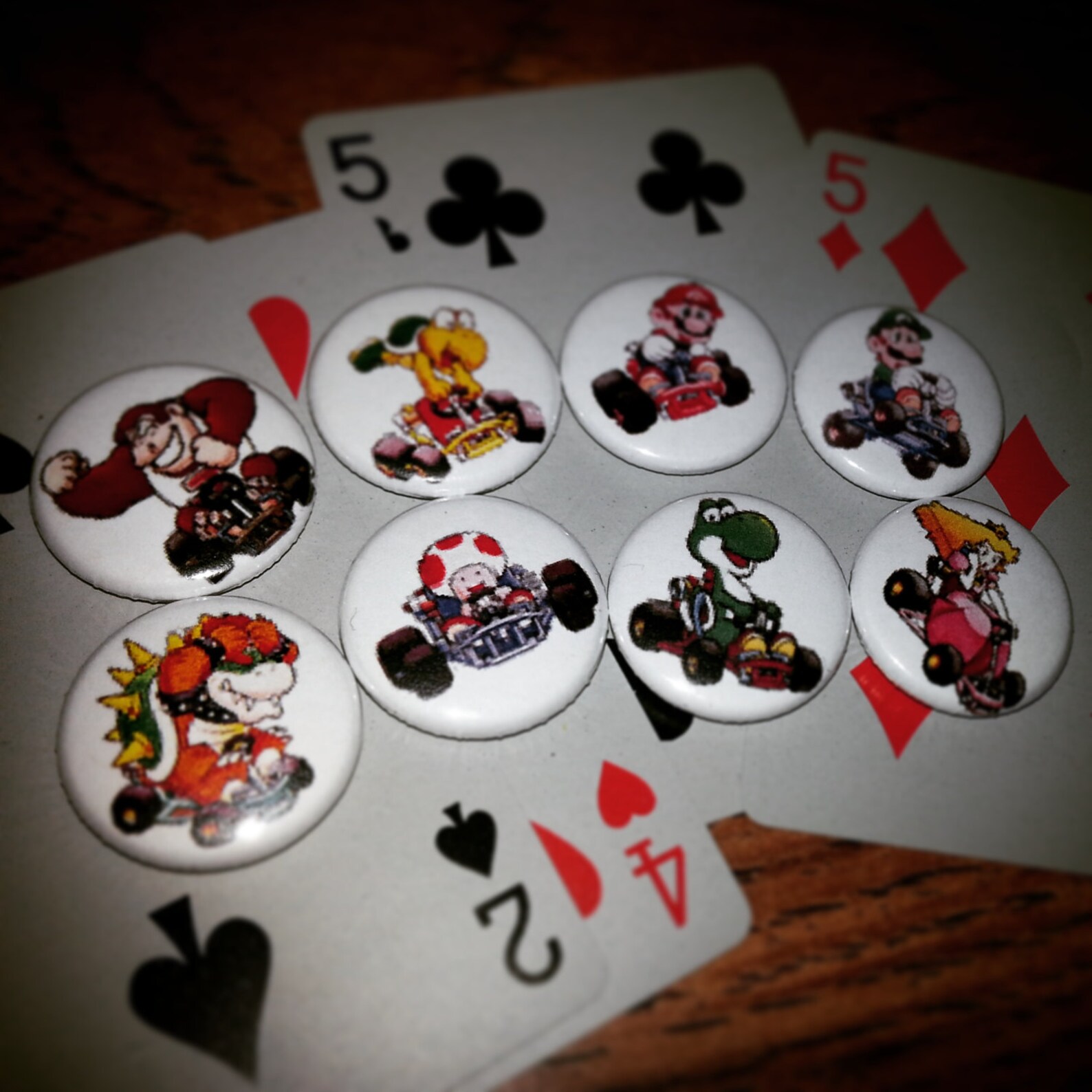 8 One Inch Mario Kart Buttonpins | Etsy