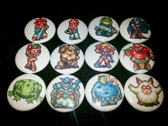 12 One-inch Chrono Trigger Button Pins - Etsy