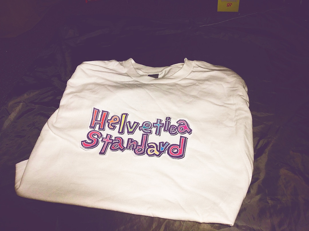 Helvetica Standard Tee - Etsy