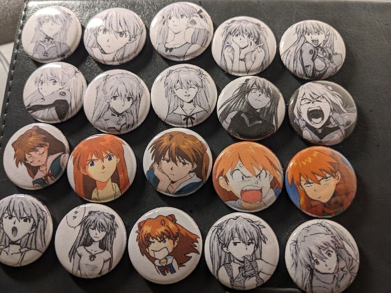 20 One-inch Asuka Button Pins - Etsy