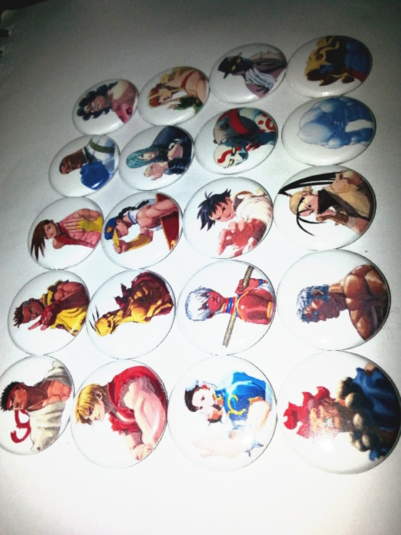 20 One Inch Street Fighter 3 Third Strike Button Pins - Etsy