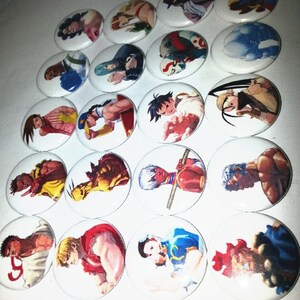20 One Inch Street Fighter 3 Third Strike Button Pins - Etsy