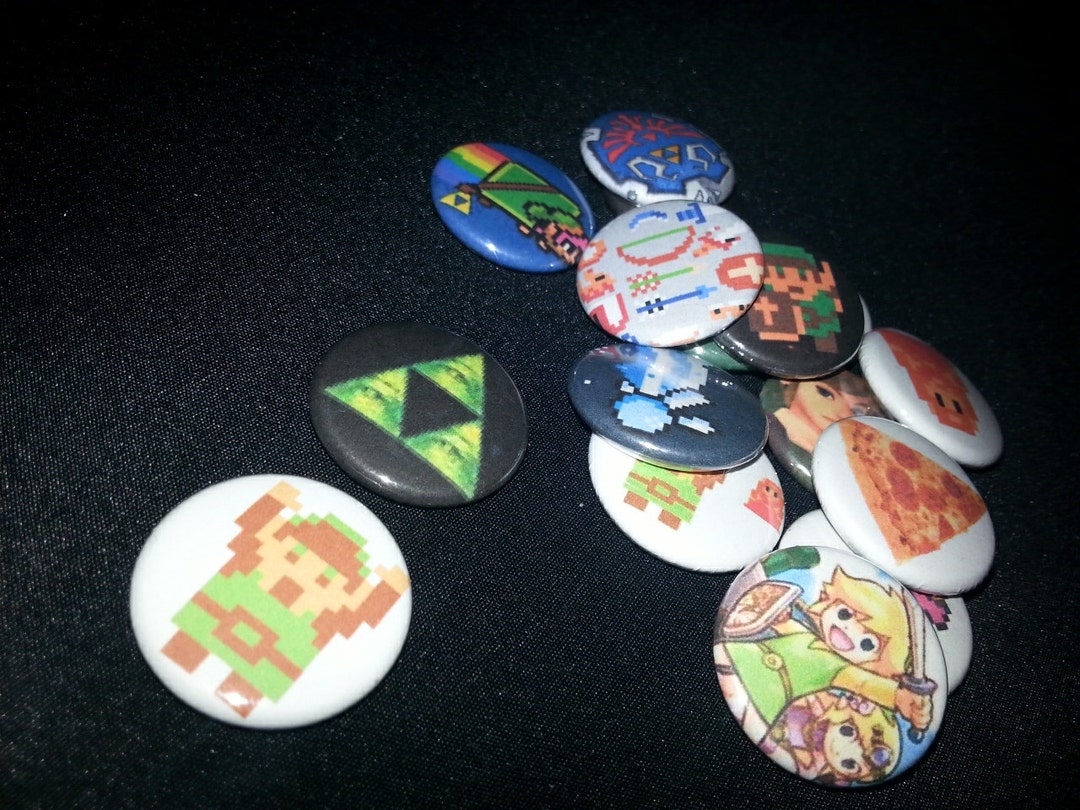 16 One-inch Legend of Zelda Button Pins - Etsy
