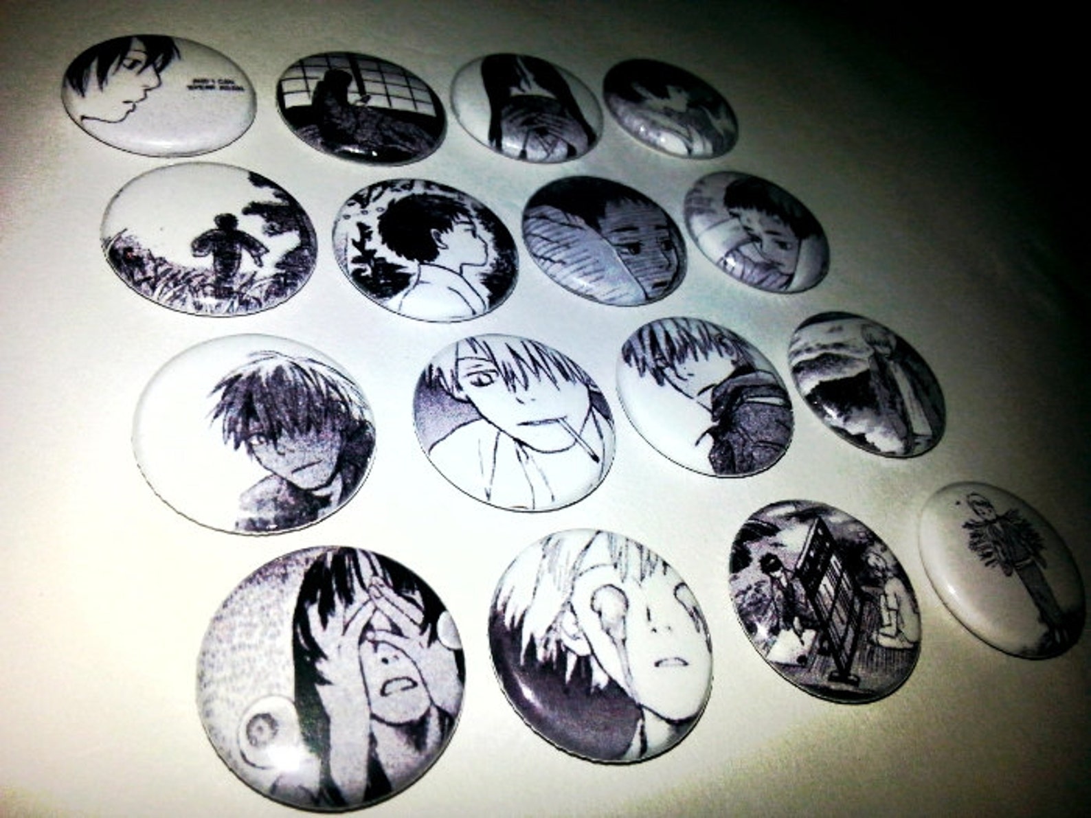 16 One-inch Mushishi Button Pins | Etsy