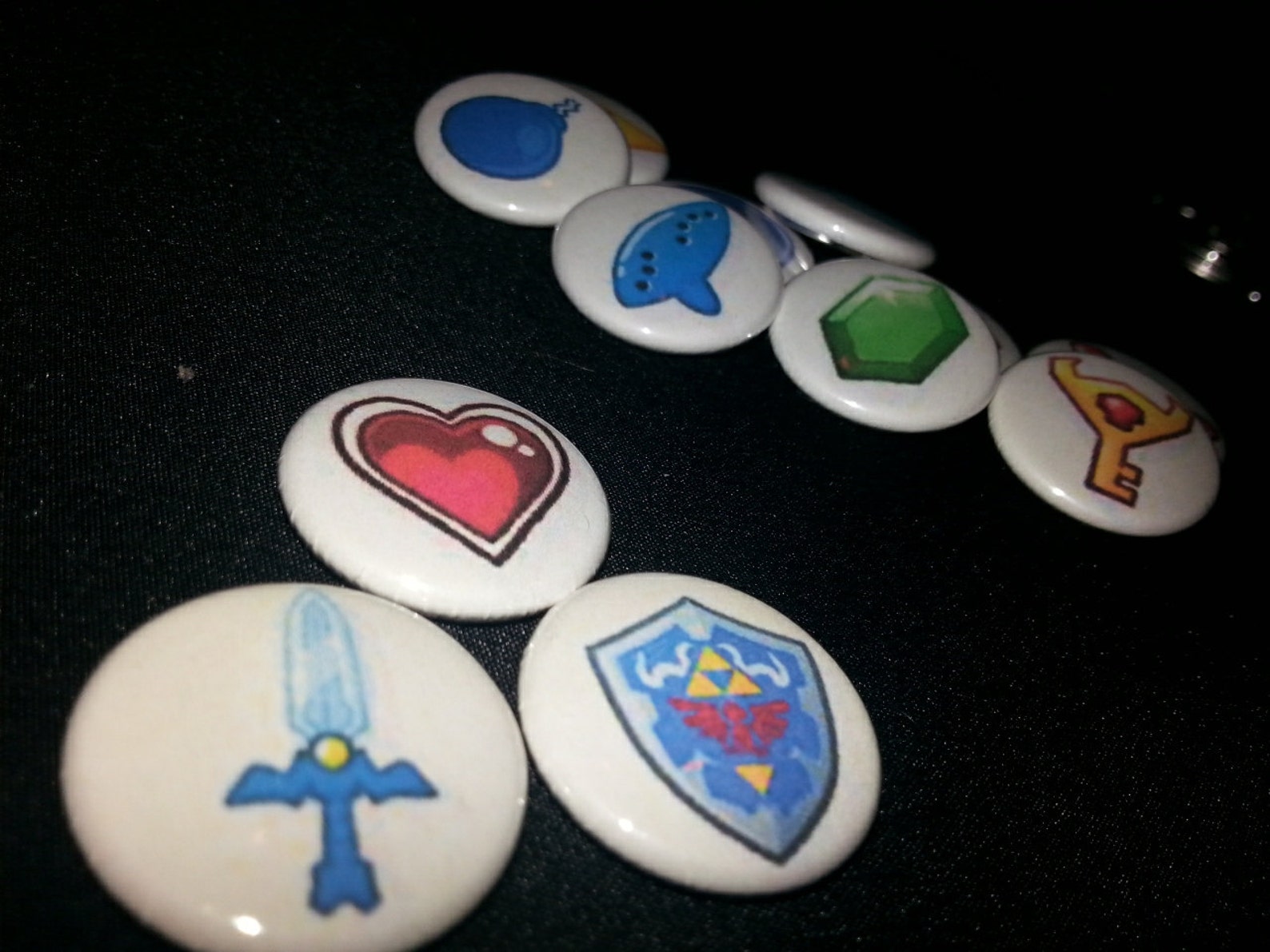 12 One-inch Legend of Zelda Item Buttons - Etsy