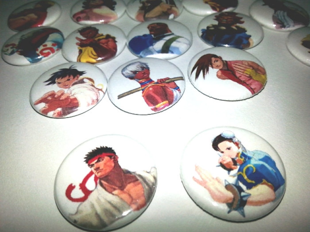 20 One Inch Street Fighter 3 Third Strike Button Pins - Etsy