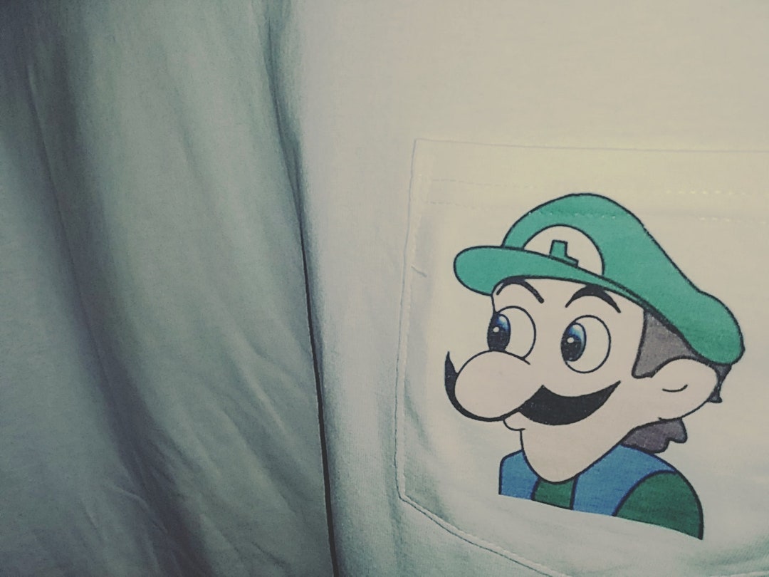 Awkward Luigi Weegee Pocket T Shirt - Etsy