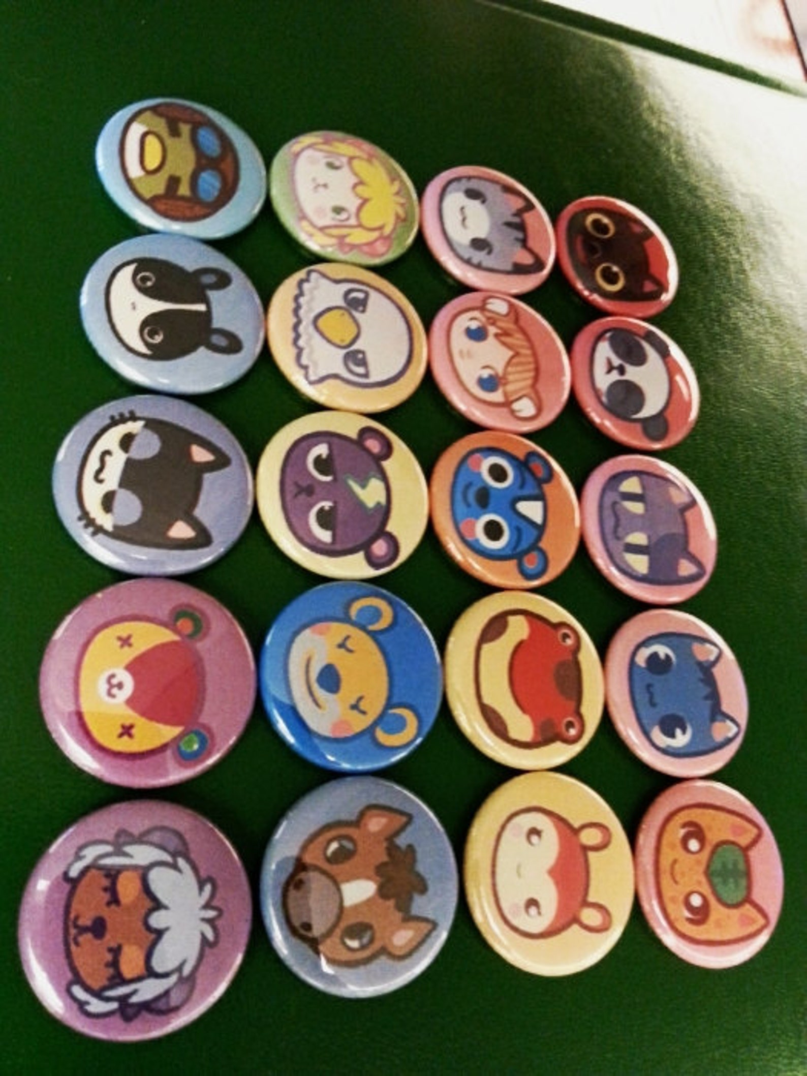 20 One Inch Animal Crossing Buttonpins - Etsy