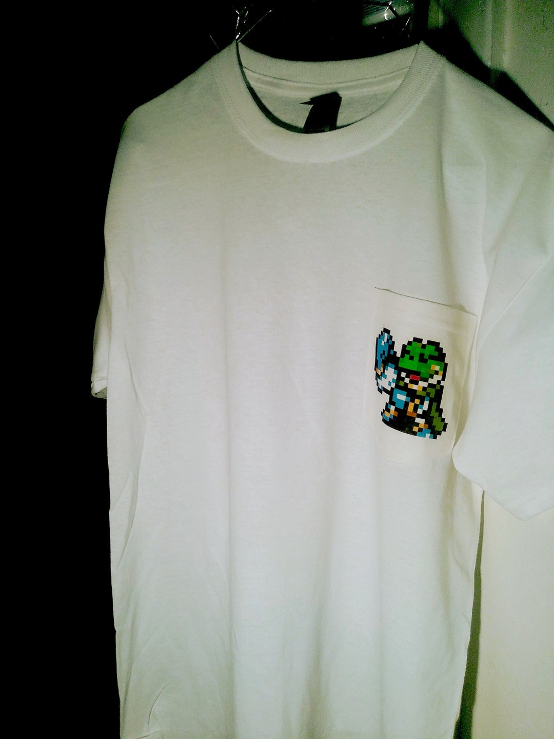 Chrono Trigger Flexing Frog Pocket Tee - Etsy