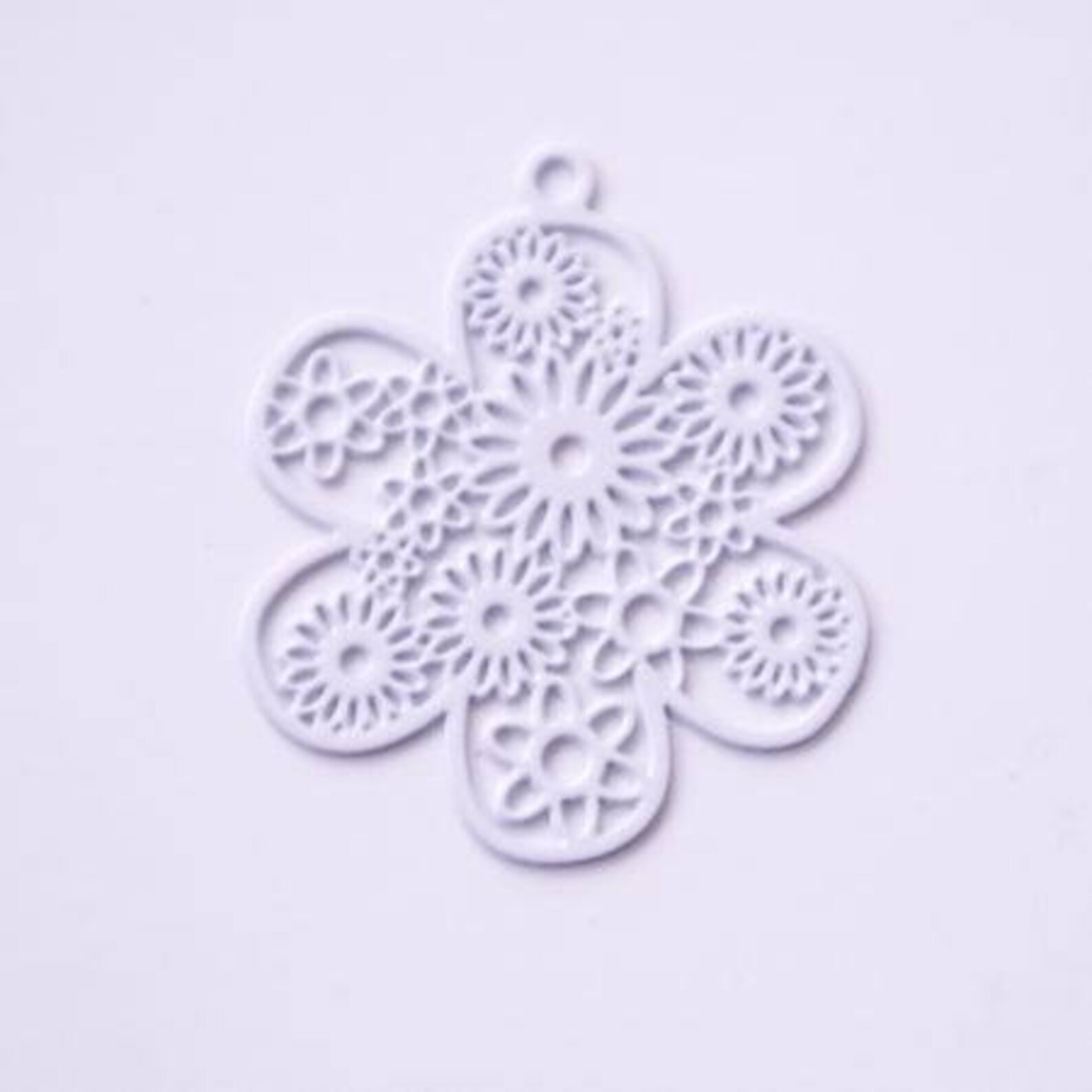 5 X Light Grey Metal Watermark Flower Shape - Etsy