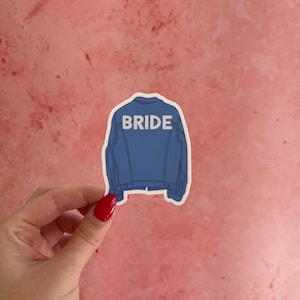 Bride Denim Jacket Vinyl Sticker - Etsy