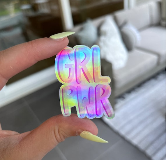 Rainbow Girl Power Sticker - Etsy