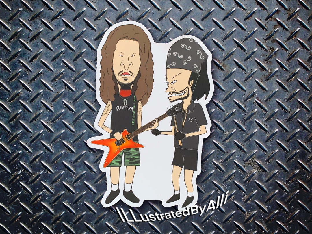 Dimebag Darrell Vinnie Paul Beavis and Butt-head Pantera Waterproof ...