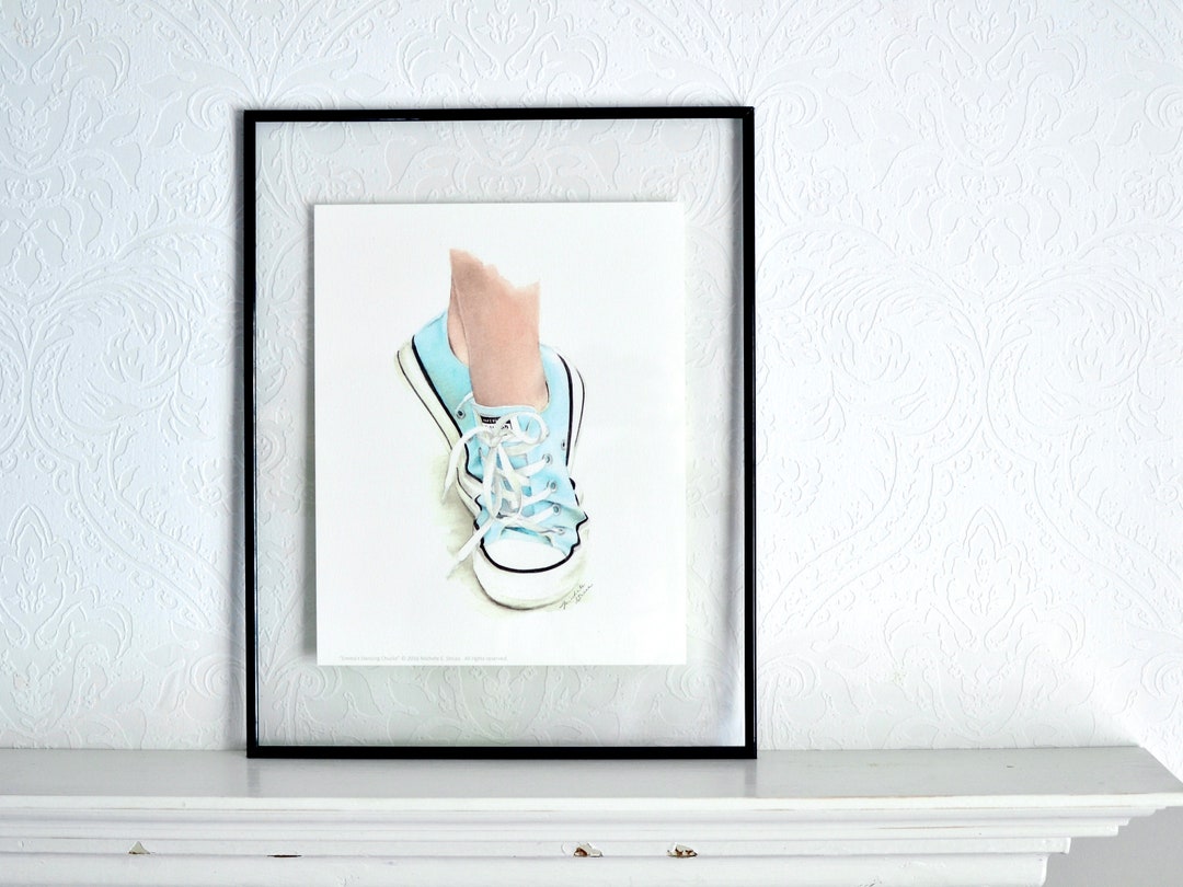 Dancing Feet Art Print - "emma's Dancing Chucks" - Etsy
