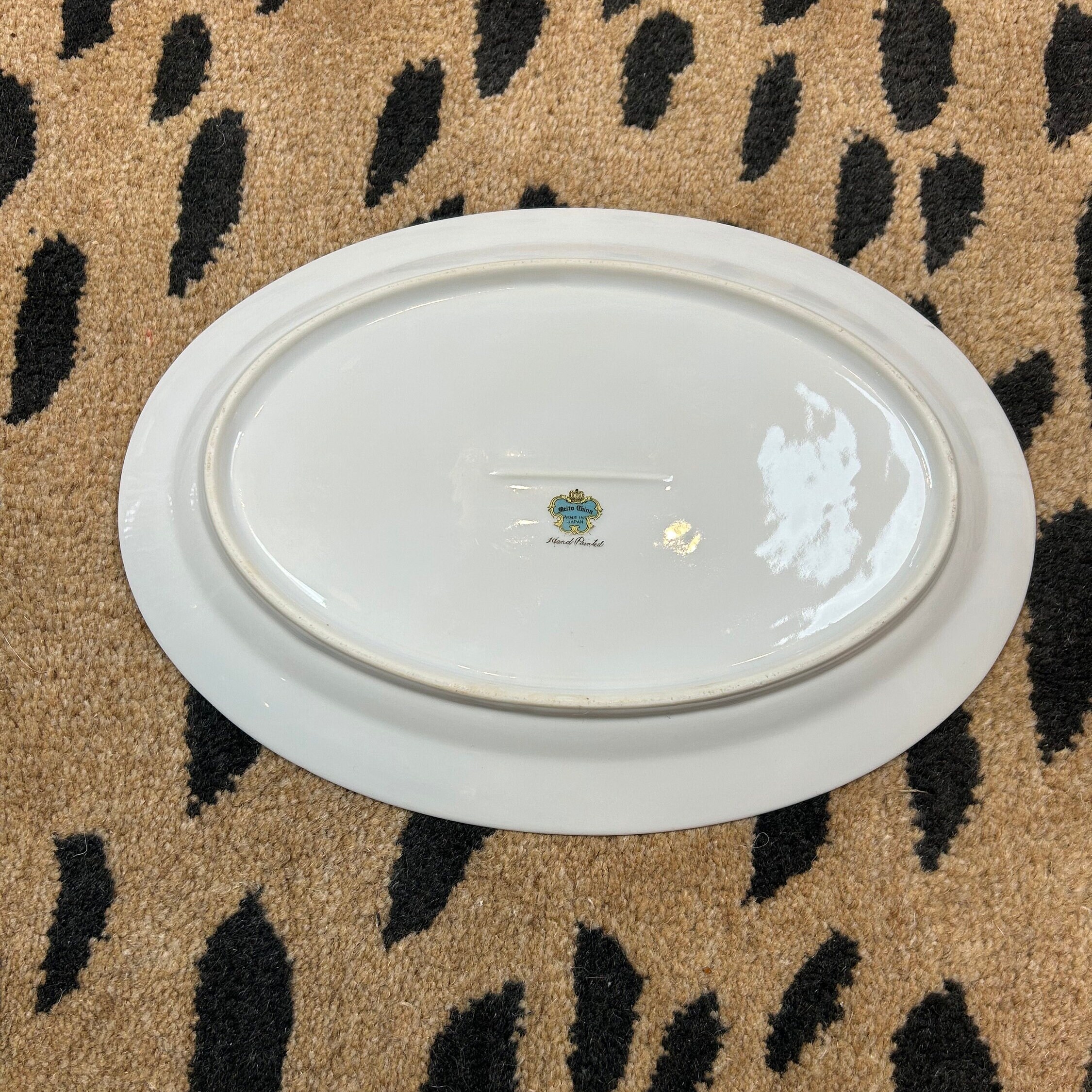Vintage Meito Small Serving Tray Hand Painted Floral Gold Trim - Etsy