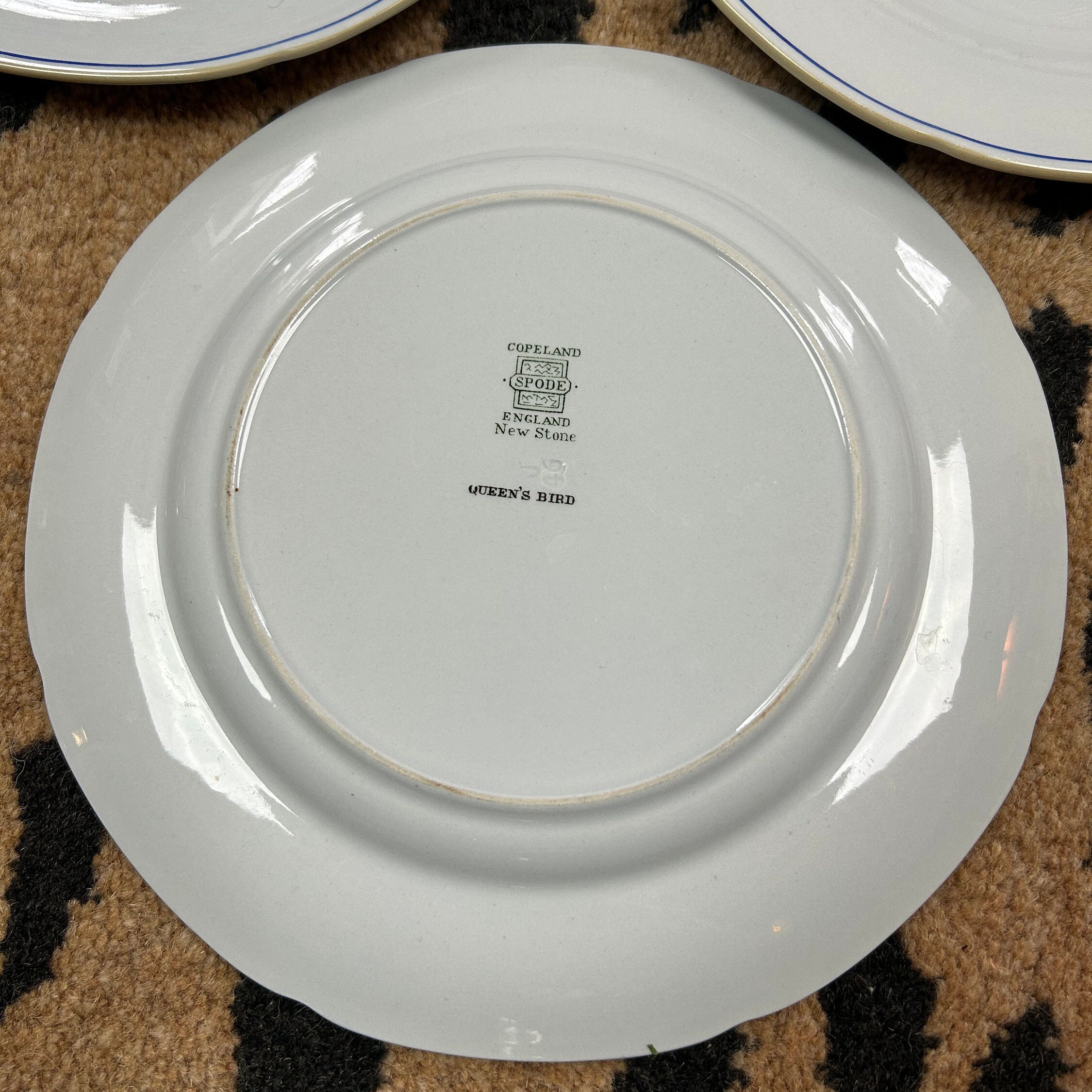 Vintage Spode QUEENS BIRD Salad Plates set of 3 - Etsy