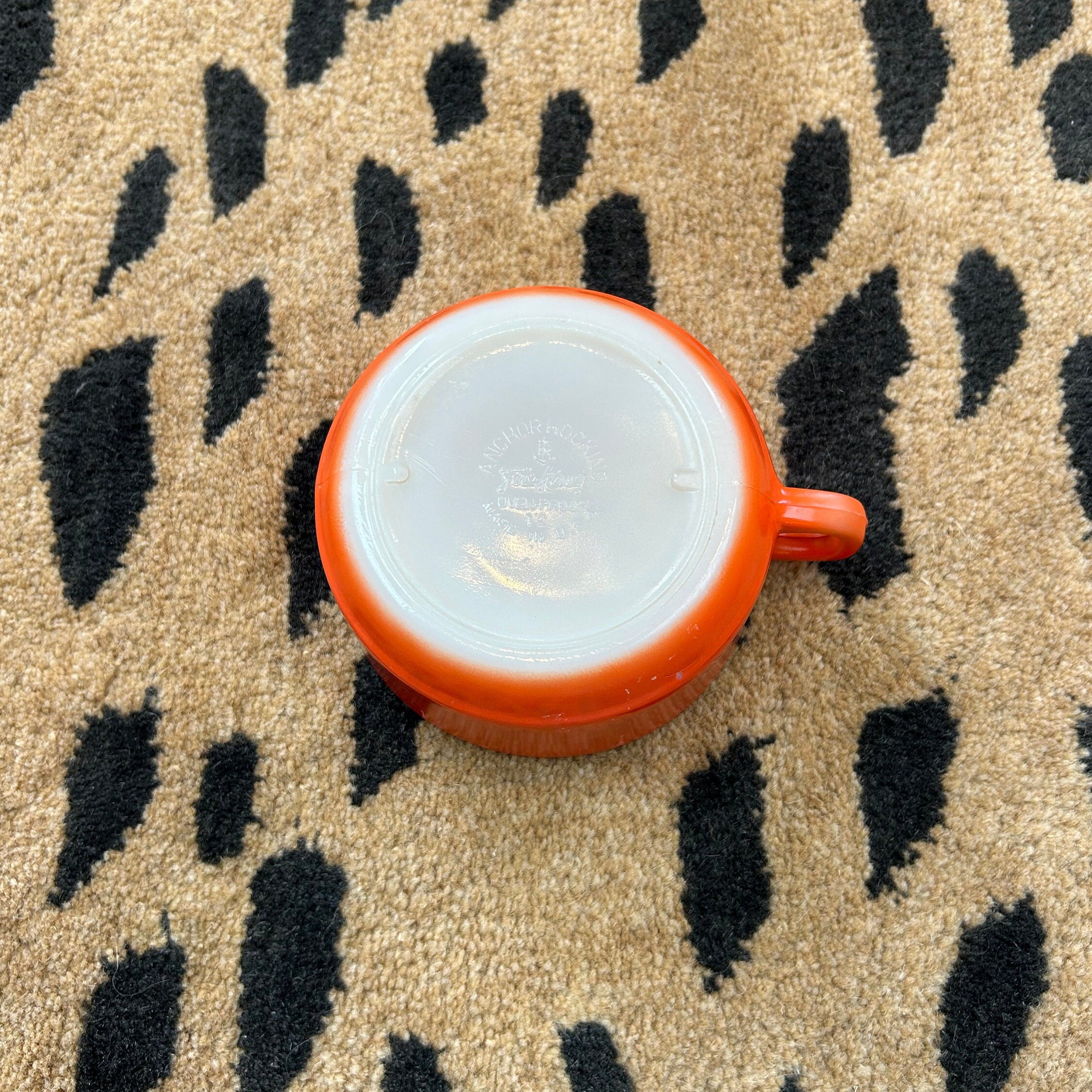 Vintage Bright Orange Fire King Chili Mug - Etsy