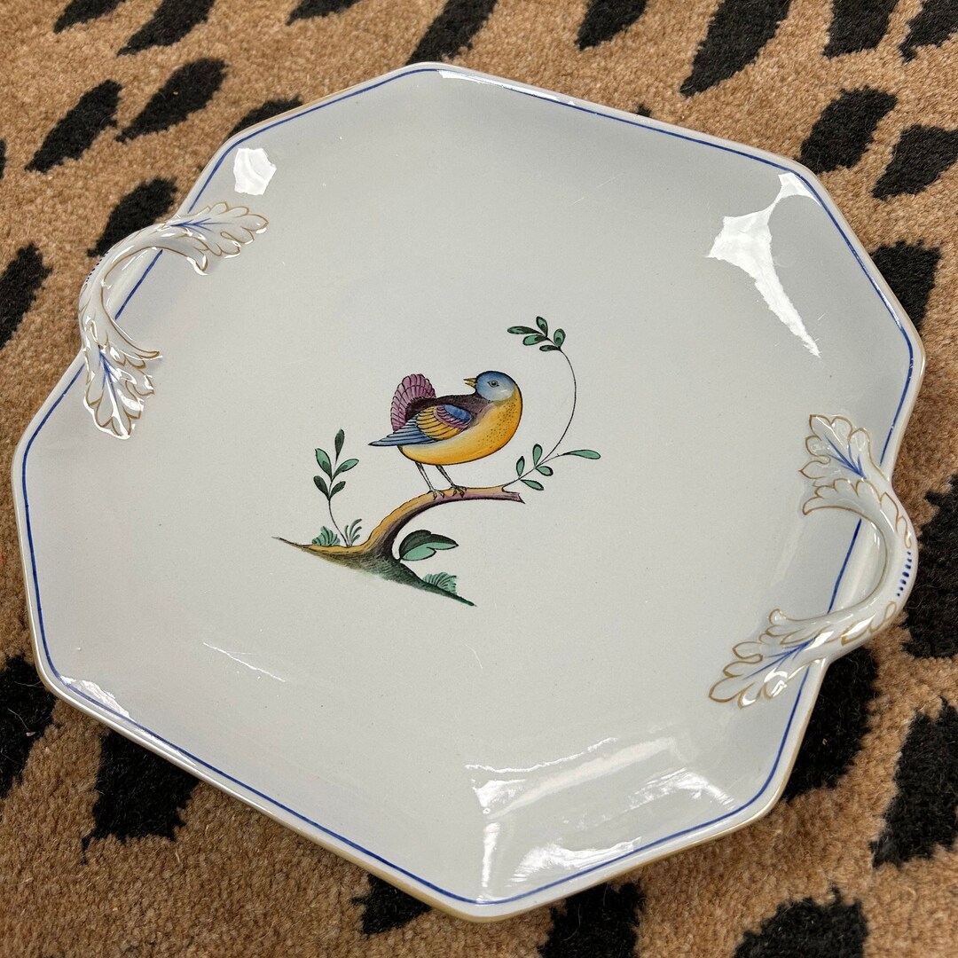 Vintage Spode Queen's Bird Cake Plate - Etsy