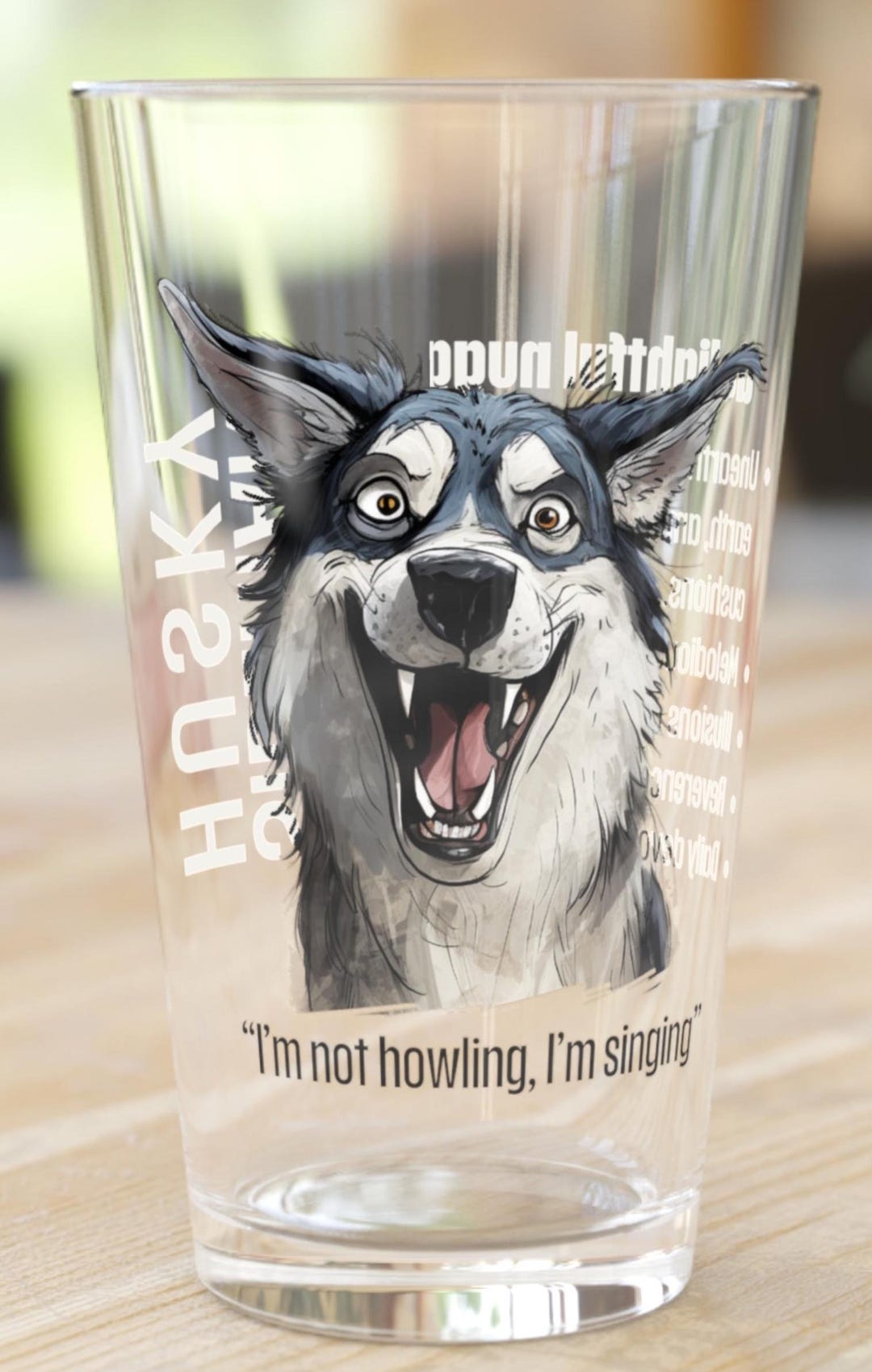 Siberian Husky Glass i'm Not Howling, I'm Singing Siberian Husky ...