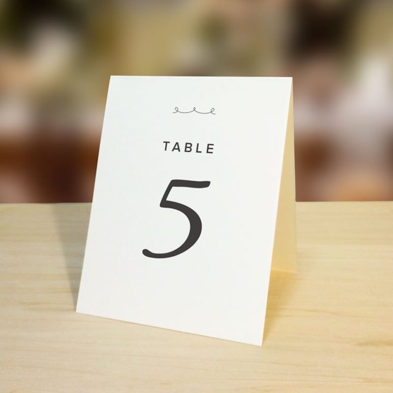 Table Number Tent - Etsy