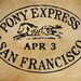 Vintage Pony Express Postmark San Francisco Illustration Digital Image ...