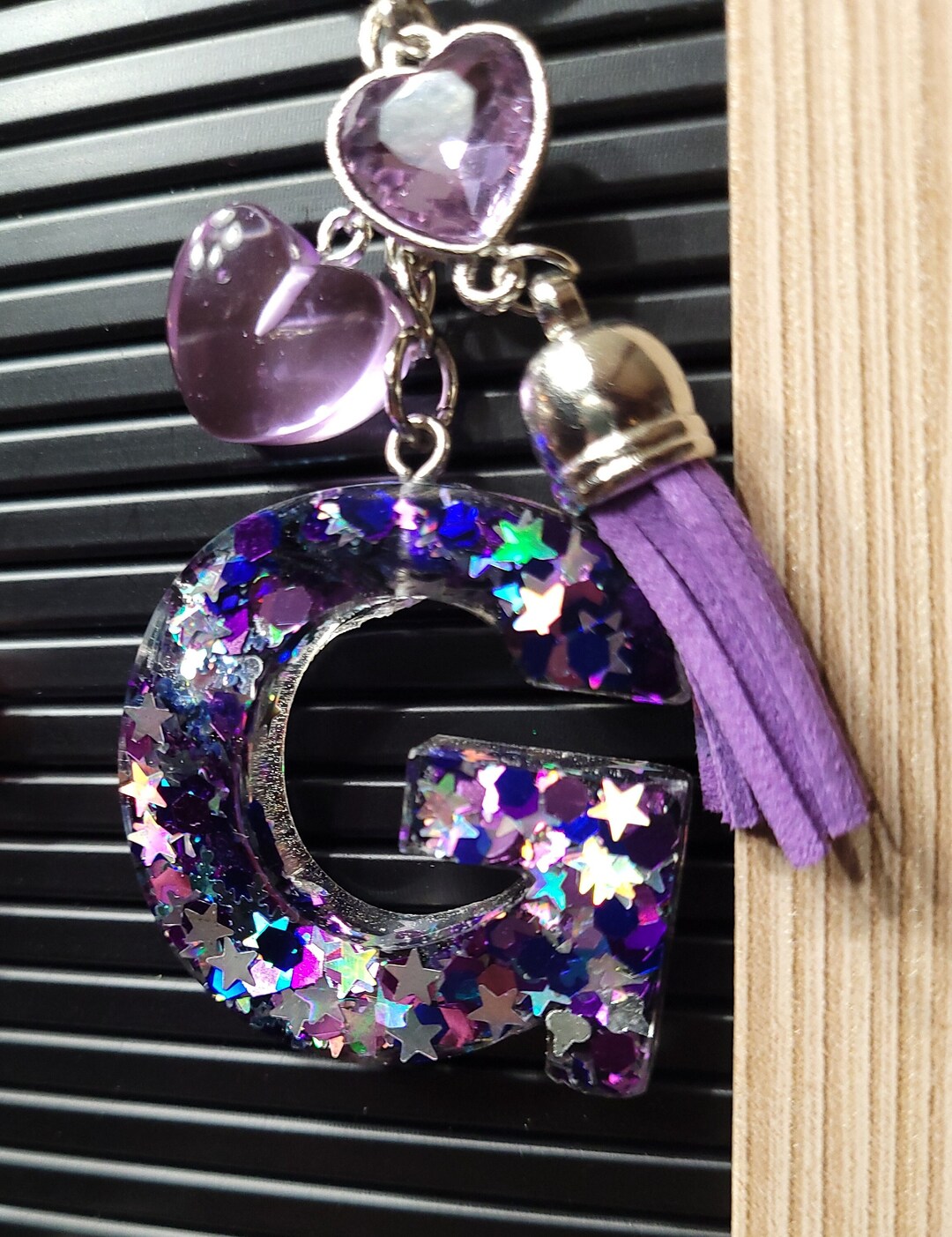 Alphabet Key Ring Resin Alphabet Letter Glitter Key Ring - Etsy