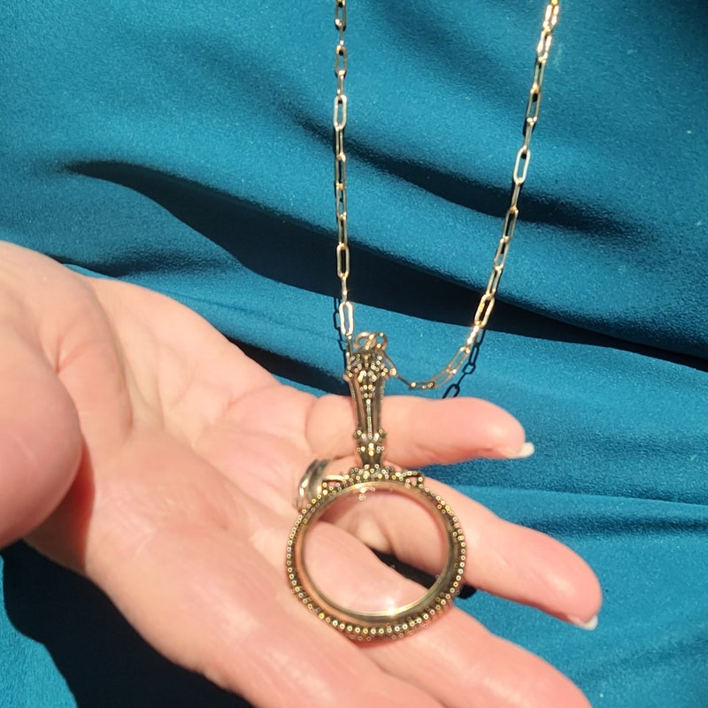 Magnifying Glass Necklace - Etsy