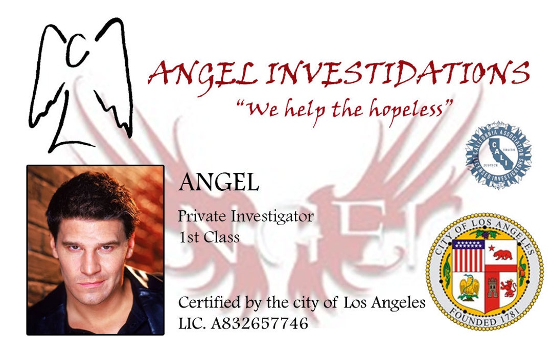Angel TV Show Prop Badges - Real Badges Complete With Clip - Etsy