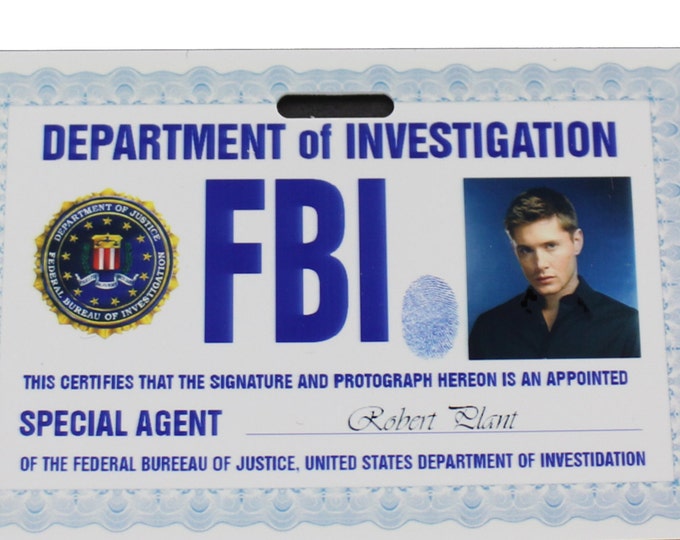 Supernatural FBI Badge "agent Beyonce" AKA Castiel (misha Collins ...