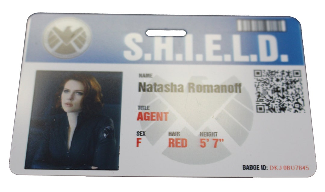 SHIELD Agent Natasha Romanoff Prop ID Badge - Etsy