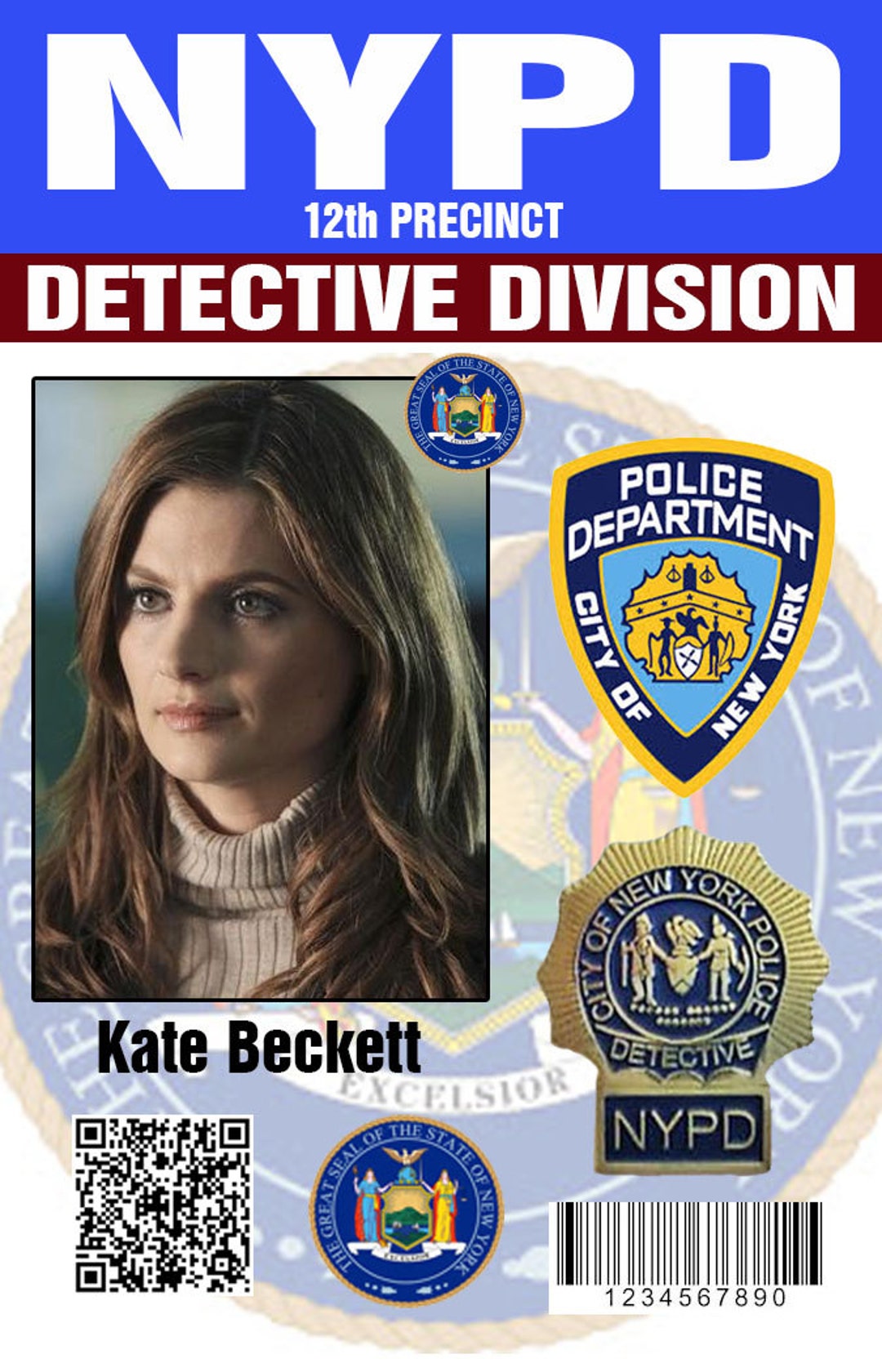 Castle TV Show Prop Badges - Real Badges Complete With Clip - Etsy