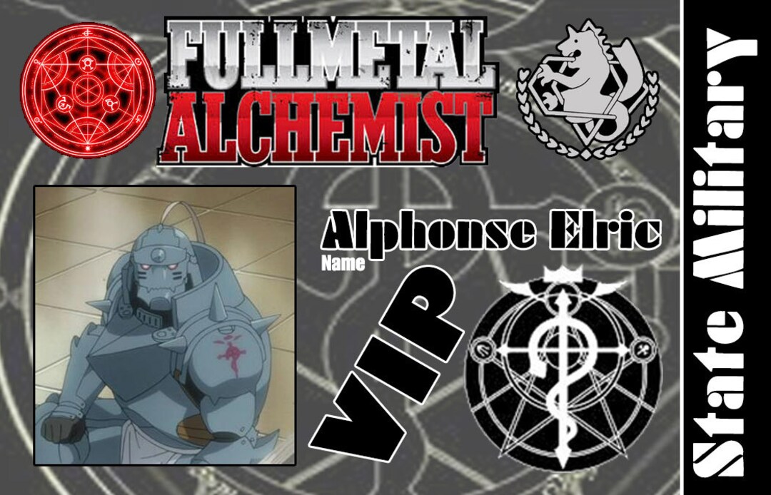 Fullmetal Alchemist Show Prop Badges - Real Badges Complete With Clip ...