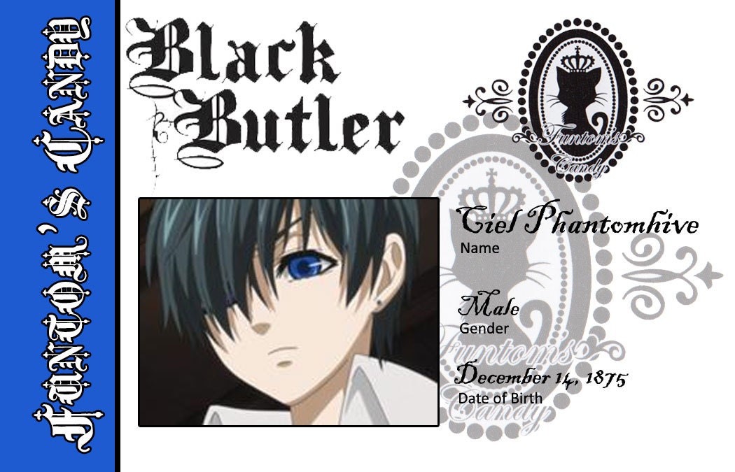 Black Butler TV Show Prop Badges Real Badges Complete With Clip - Etsy