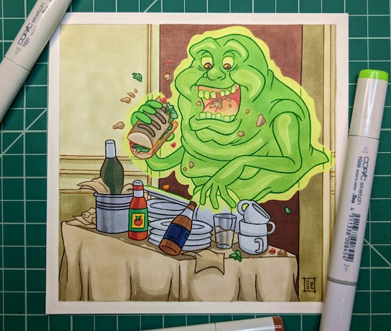 Slimer Ghostbusters Drawing