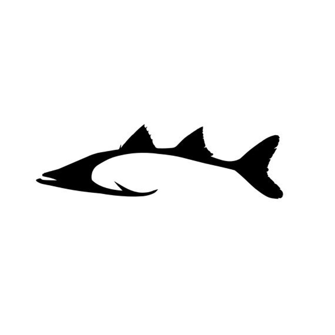 Snook Decal | Hook | Fishing | Vinyl | Diecut | Decal | Car | Window ...