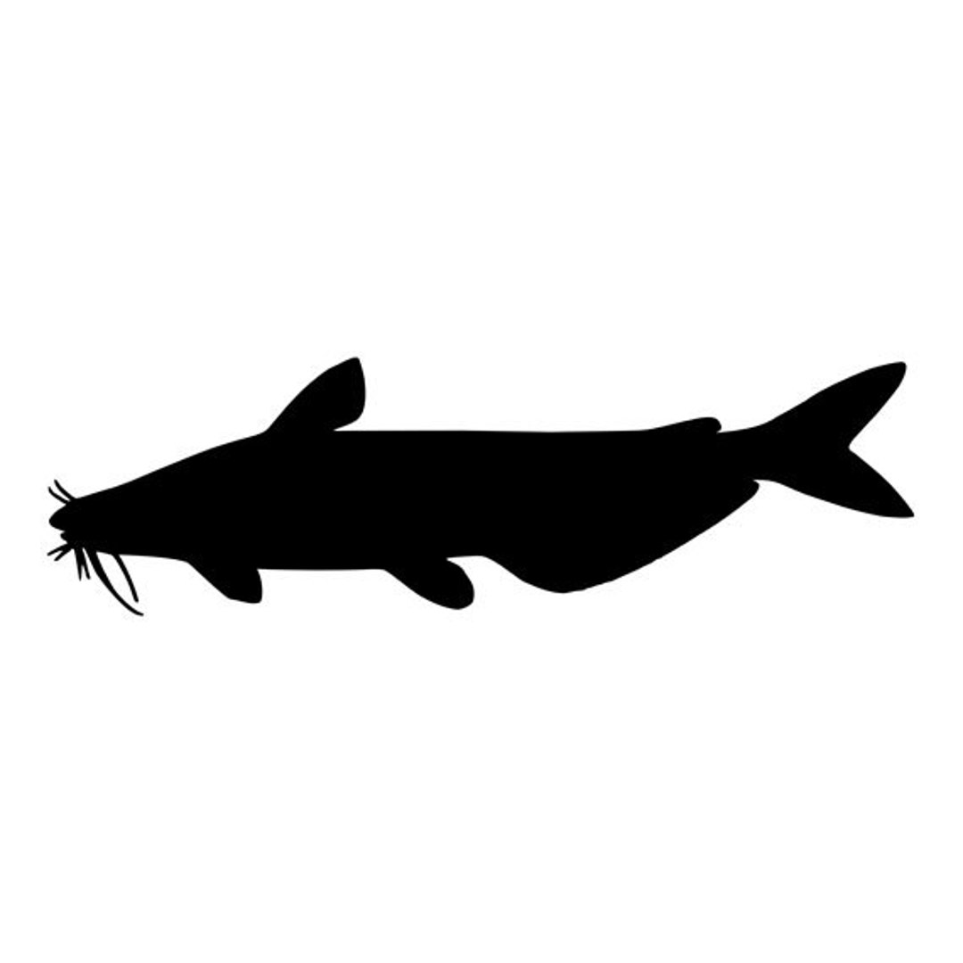 Blue Catfish Decal Fishing Vinyl Diecut Decal Car Window Decal Laptop ...
