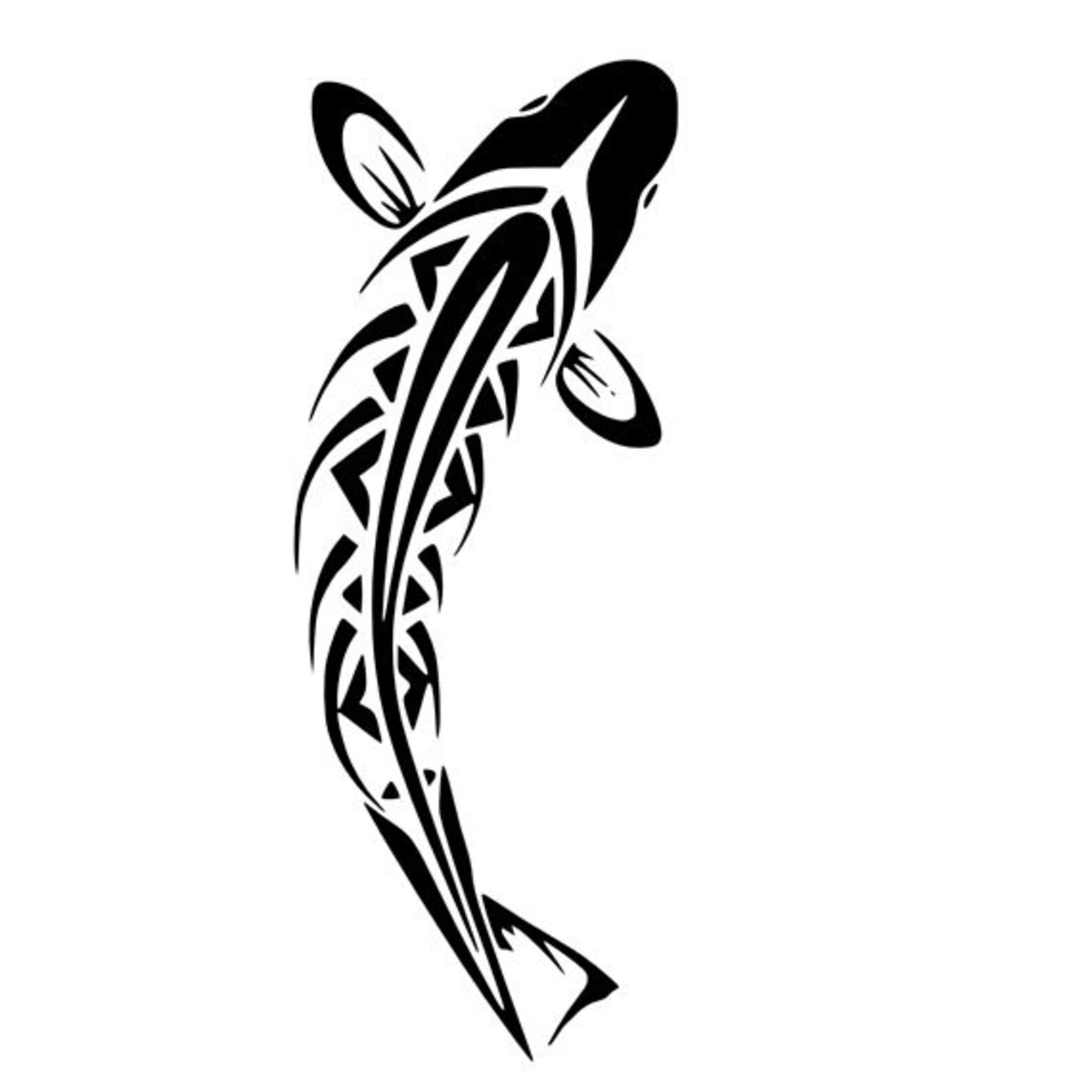 Tribal Koi Fish Decal Vinyl Diecut Decal Car Window - Etsy