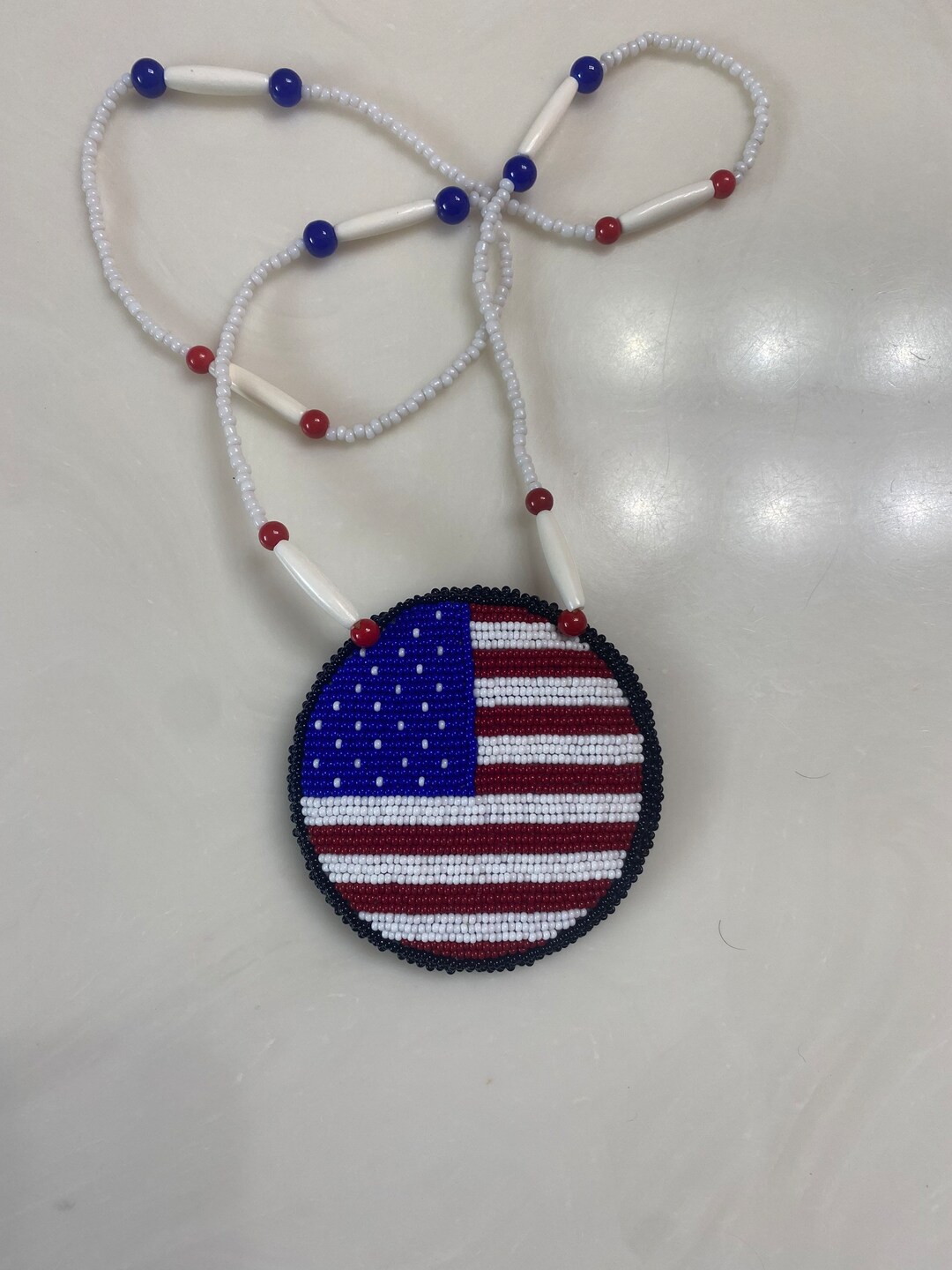 USA Flag Medallion (marine Patch on Reverse Side) - Etsy