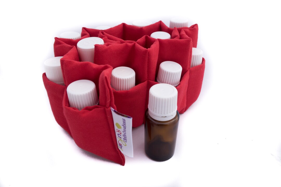 Essential Oils Removeable Insert Red, Padded Divider for Oils, Doterra ...