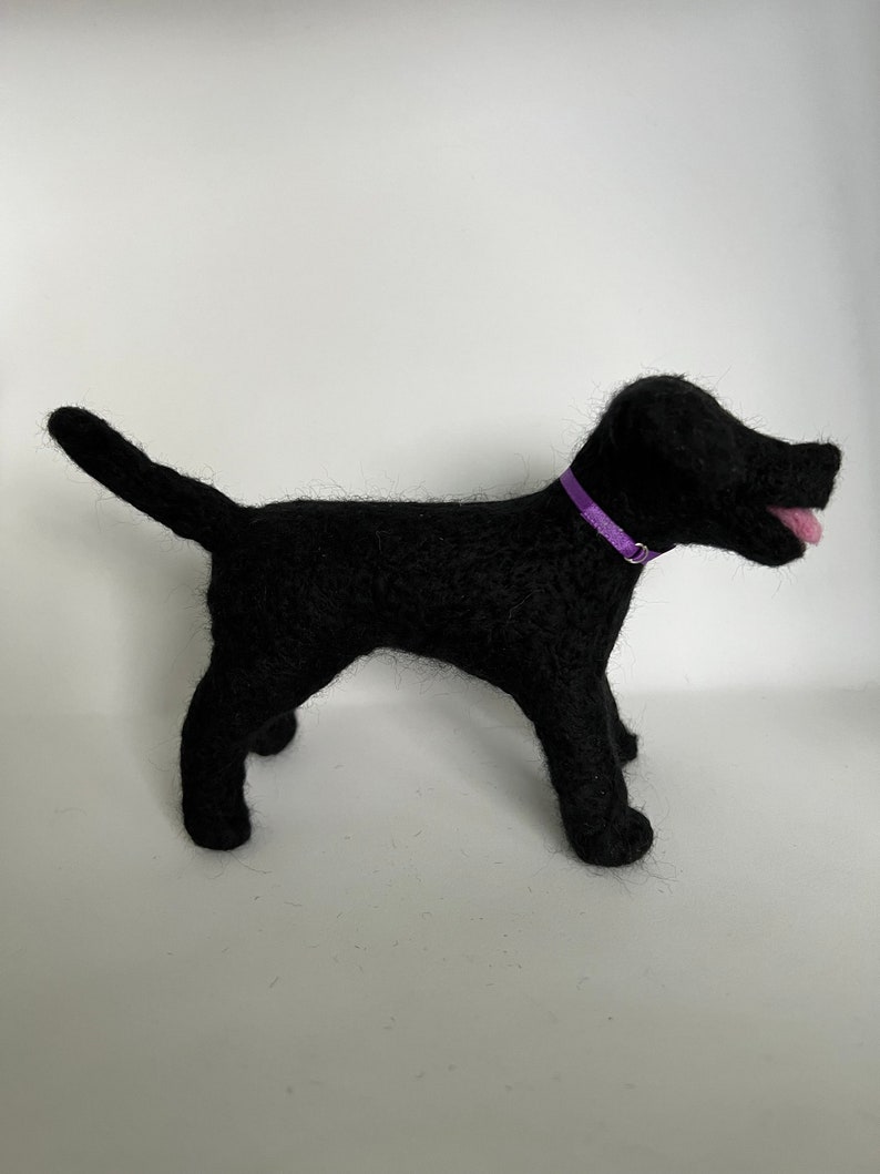 Needle-felted Black Labrador Retriever Dog Sculpture - Etsy