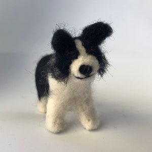 Needle-felted Border Collie Dog Sculpture - Etsy