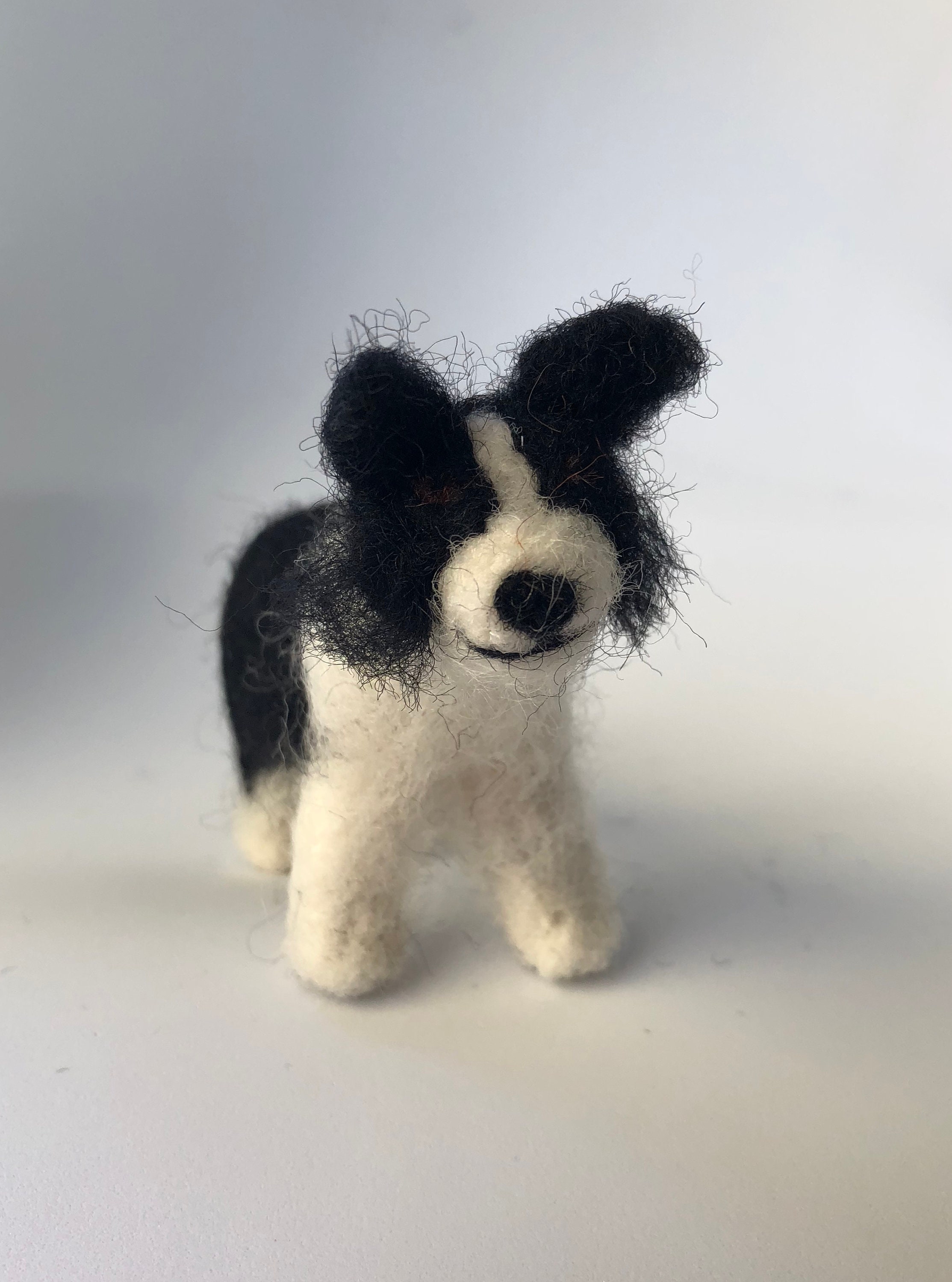 Needle-felted Border Collie Dog Sculpture - Etsy