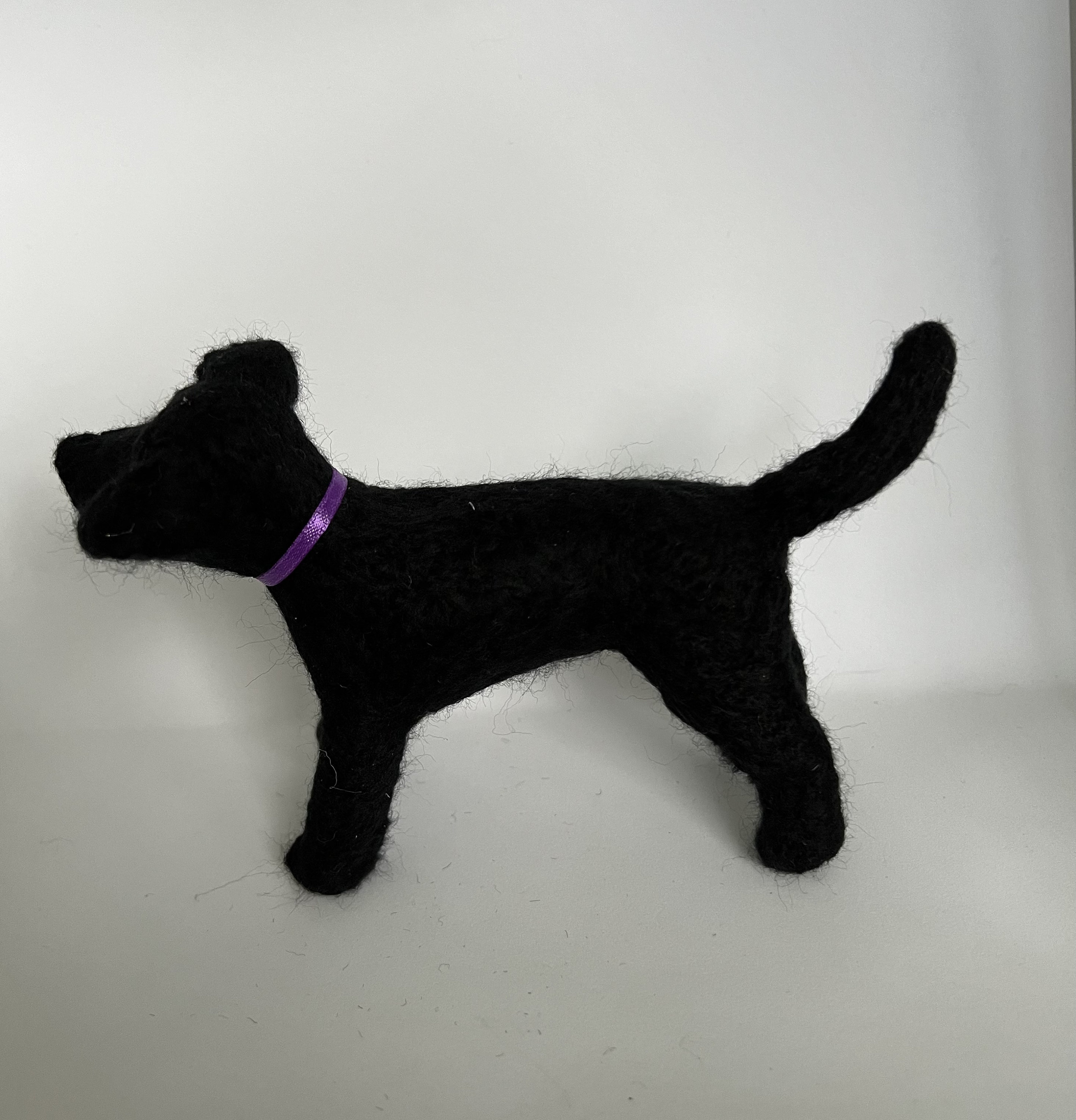 Needle-felted Black Labrador Retriever Dog Sculpture - Etsy