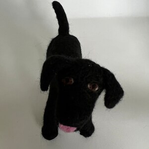 Needle-felted Black Labrador Retriever Dog Sculpture - Etsy