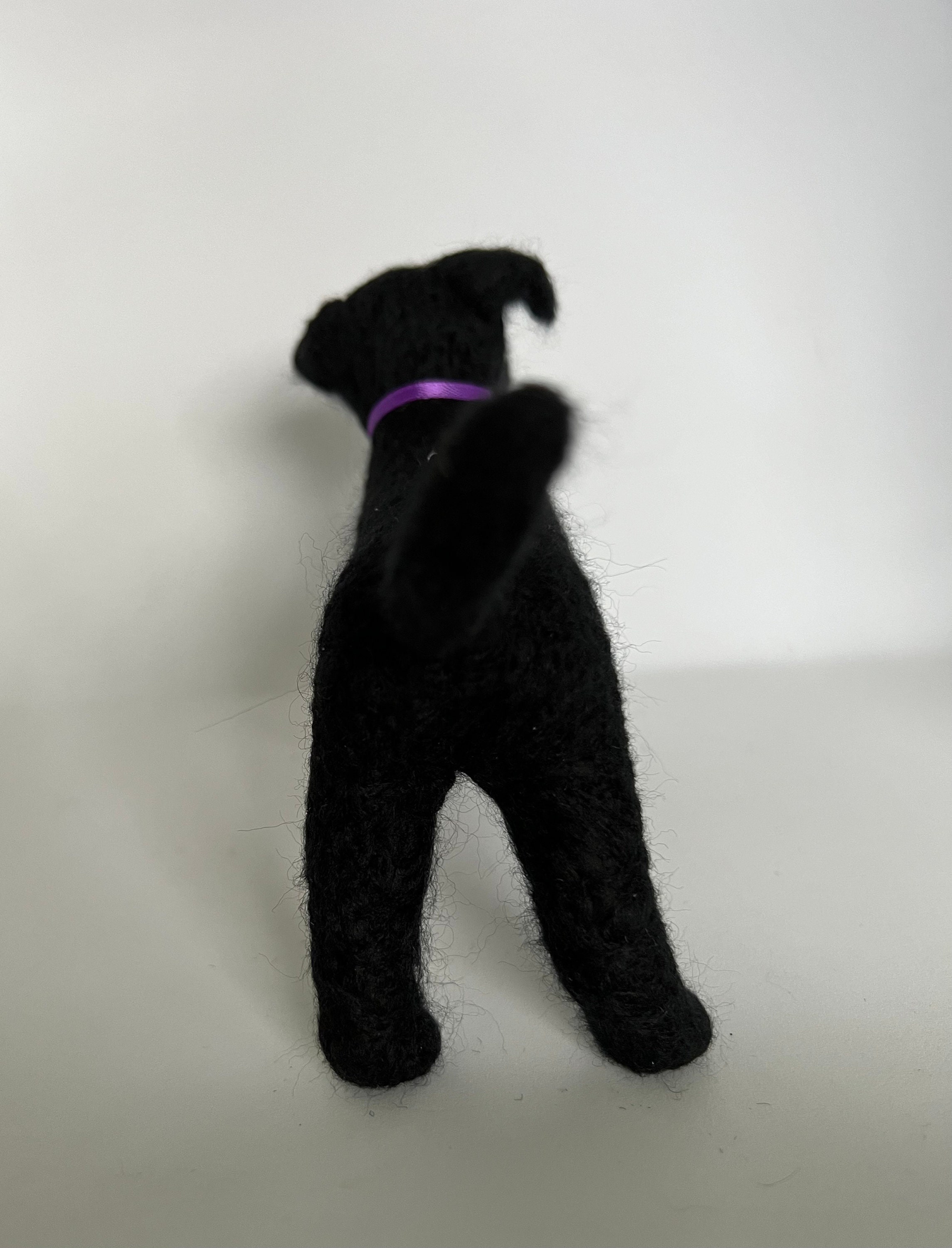 Needle-felted Black Labrador Retriever Dog Sculpture - Etsy