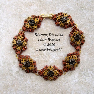 Riveting Diamond Links Bracelet Tutorial - Etsy