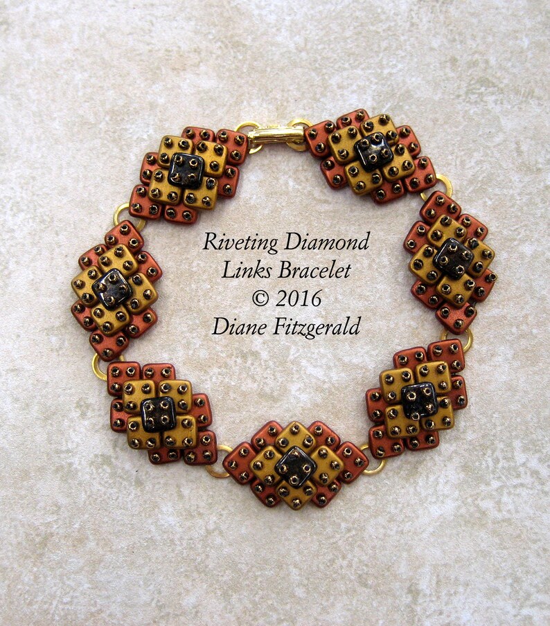 Riveting Diamond Links Bracelet Tutorial - Etsy